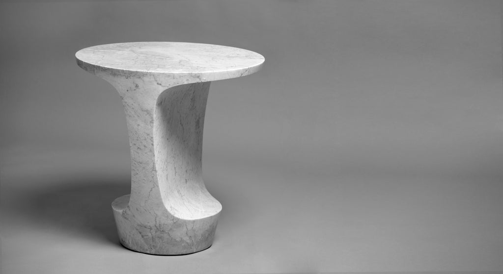 ATLAS CARRARA SIDE TABLE – FREEMAN GALLERY