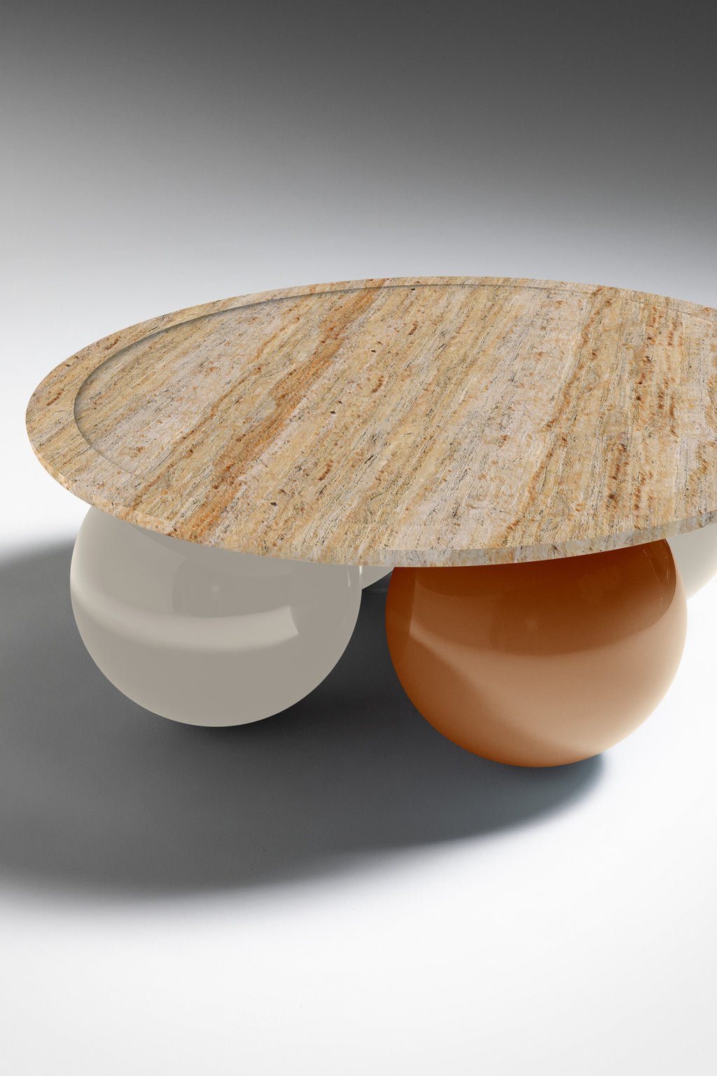 GIULIA WALNUT TRAVERTINE COFFEE TABLE – FREEMAN GALLERY