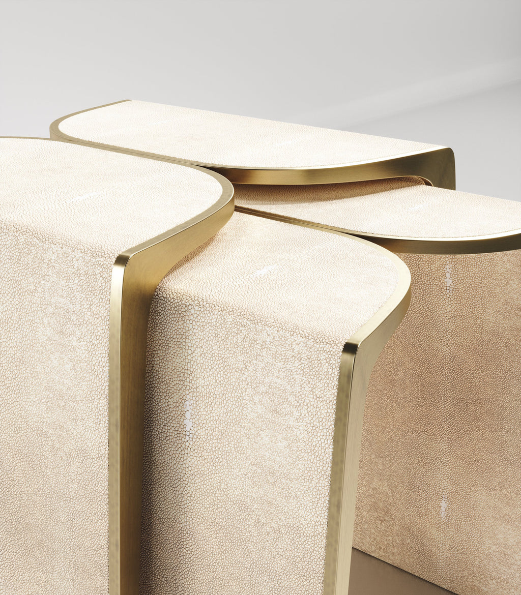KISS SHAGREEN NESTING TABLES – FREEMAN GALLERY