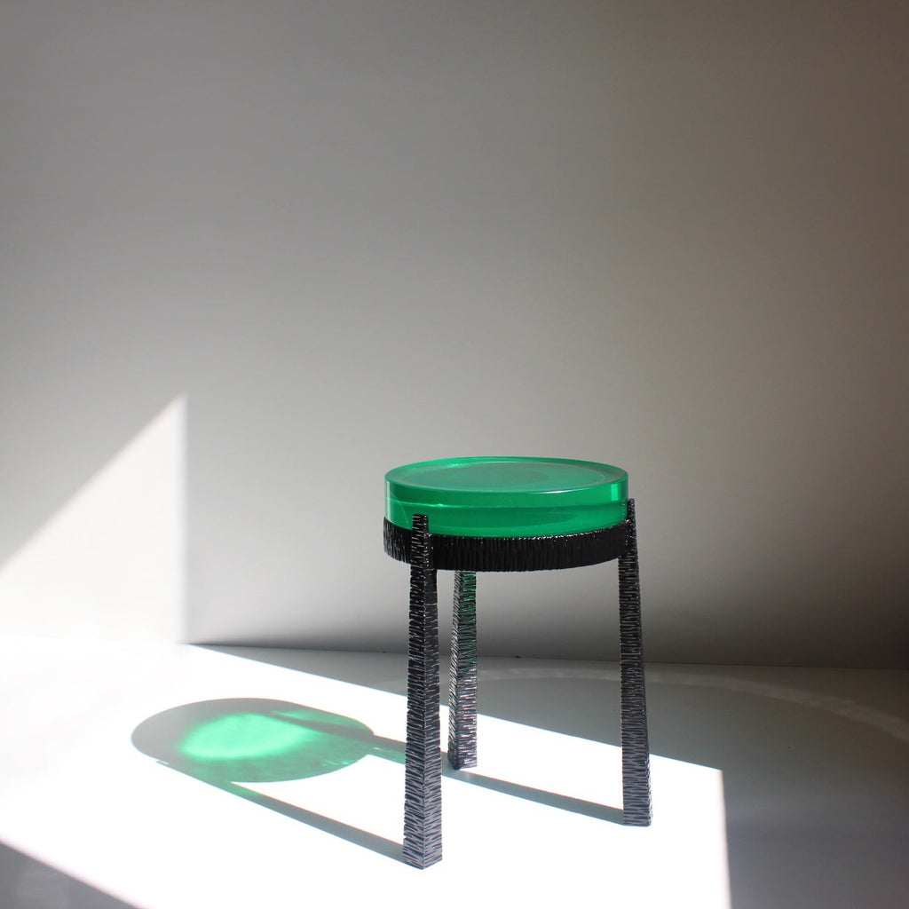 MIRRA BLACK BRASS SIDE TABLE – FREEMAN GALLERY