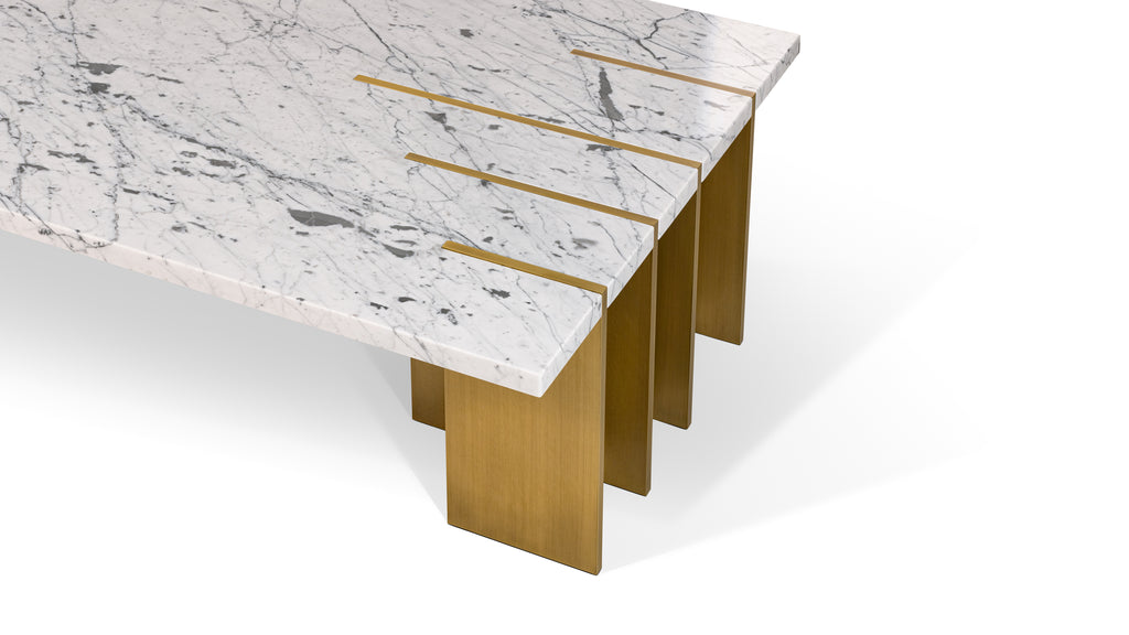 PIANIST CARRARA MARBLE COFFEE TABLE – FREEMAN GALLERY