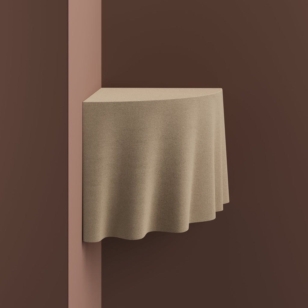 DUK QUARTZ SAND WALL-MOUNTED SIDE TABLE – FREEMAN GALLERY