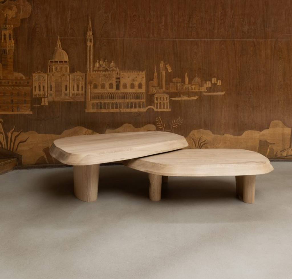 DUO MULTILAQUE OAK COFFEE TABLES – FREEMAN GALLERY