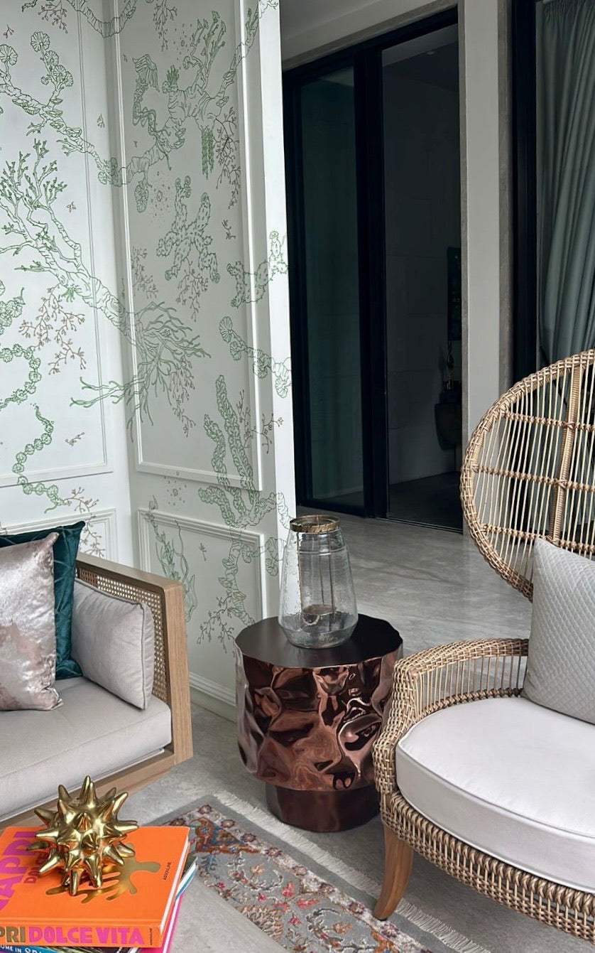 DORIC CAMPEÓN GOLD ACCENT TABLE – FREEMAN GALLERY