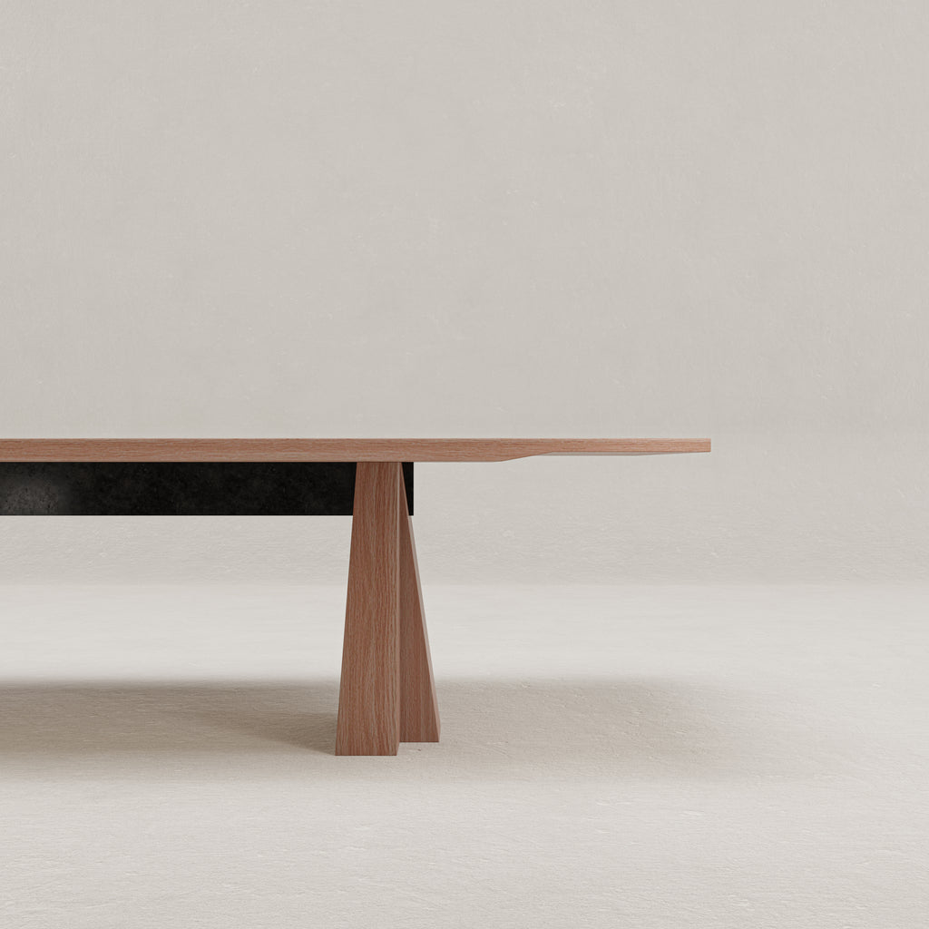 SOLID 1.1 OAK DINING TABLE – FREEMAN GALLERY