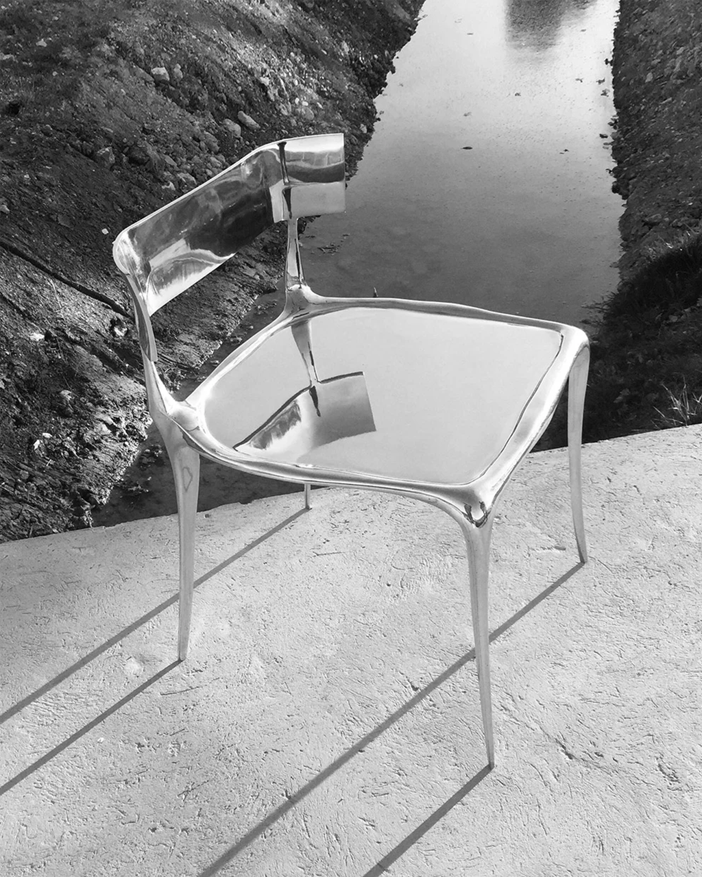 ARIA ALUMINIUM SIDE CHAIR – FREEMAN GALLERY