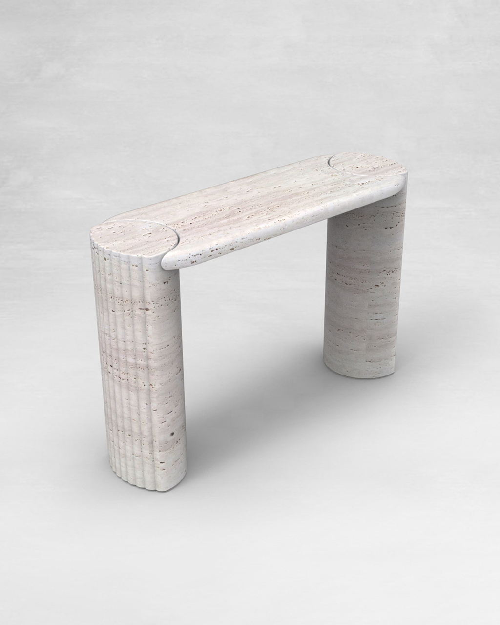 YUCCA TRAVERTINE CONSOLE – FREEMAN GALLERY