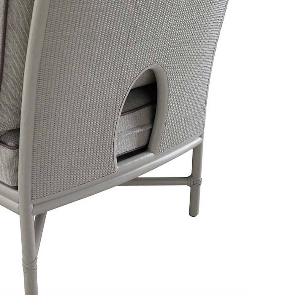 OPEN OVAL CANED CHAISE LOUNGE – FREEMAN GALLERY