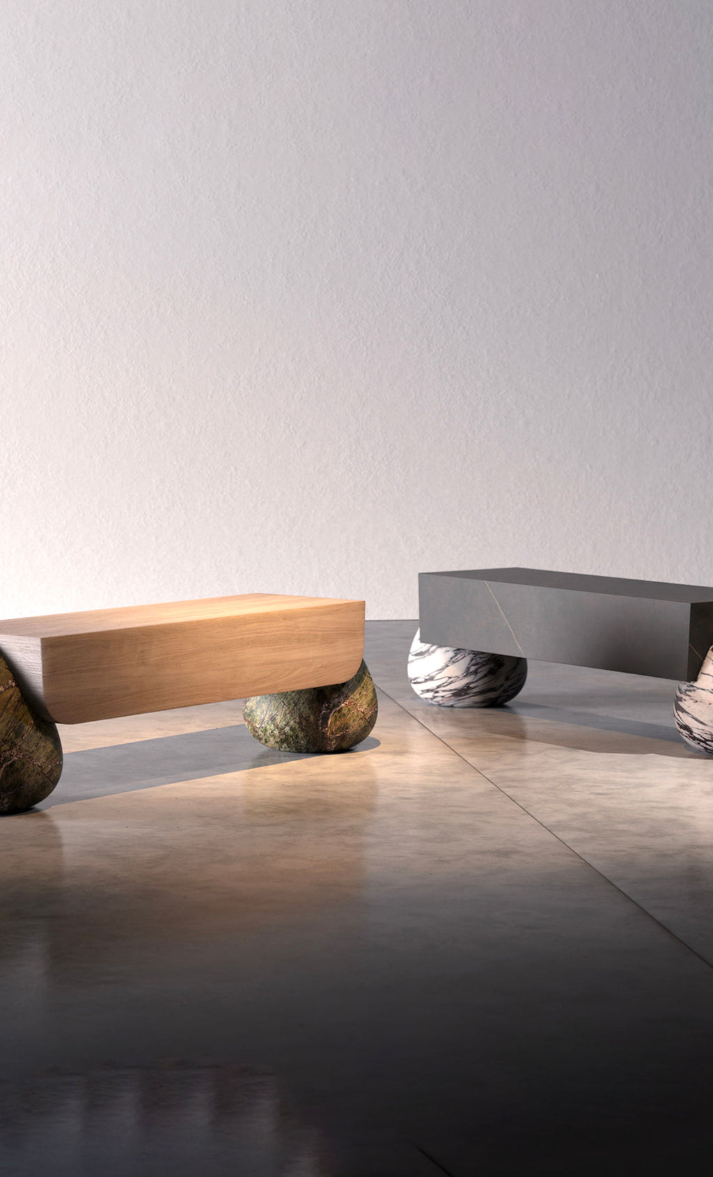 FLINT PICASSO GREEN MARBLE BENCH – FREEMAN GALLERY